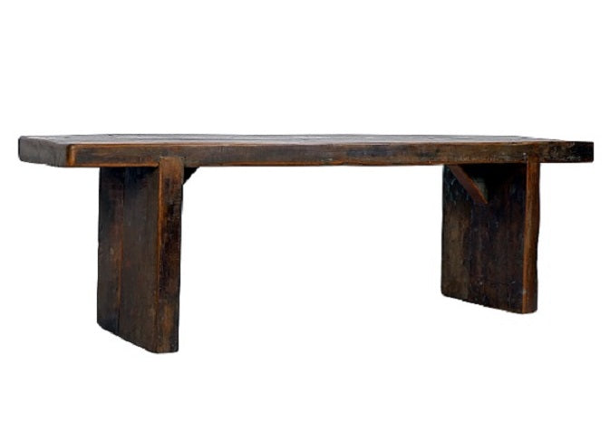 Wood Slab Bench – British Home Emporium